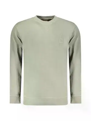 BOSS Logo-patch V-stitch Sweater - Grey