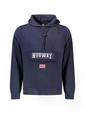 NORWAY 1963 Logo-patch Drawstring Hoodie