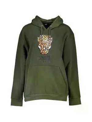 Roberto Cavalli Leopard-print Hoodie - Green