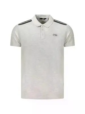 Roberto Cavalli Stripe-detail Logo-embroidered Polo Shirt