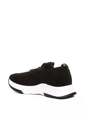 GIANVITO ROSSI Knit Lace-up Sneakers - Black