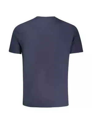 Calvin Klein Logo-embroidered Cotton T-shirt - Blue