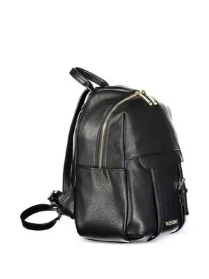 MARIO VALENTINO Pebbled Backpack With Buckle Detail - Black