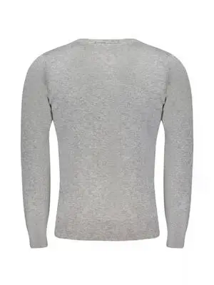 Roberto Cavalli Crew-neck Sweater With Embroidered Logo - Grey