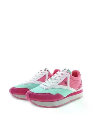U.s. Polo Assn. Colour-block Mesh-panel Sneakers - Pink