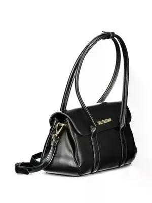 MARIO VALENTINO Logo-lettering Shoulder Bag - Black