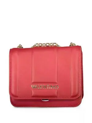 MARIO VALENTINO Quilted Shoulder Bag With Chain Strap - Red