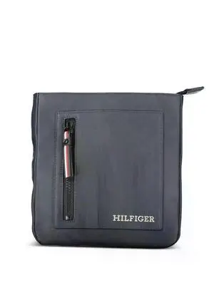 Tommy Hilfiger Logo-detail Messenger Bag - Blue