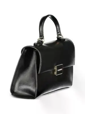 MARIO VALENTINO Logo-plaque Leather Tote Bag