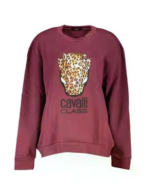 Roberto Cavalli Logo-print Sweatshirt - Red