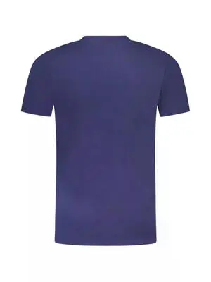 Roberto Cavalli Leopard-print Cotton T-shirt - Blue