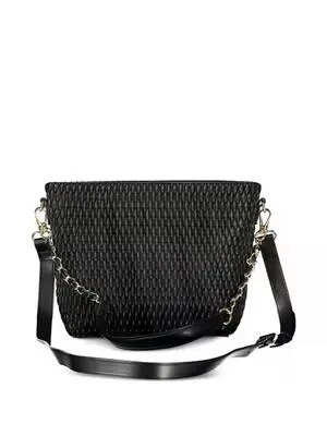 MARIO VALENTINO Logo-detail Quilted Tote Bag - Black