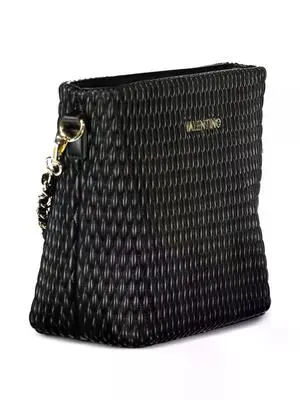 MARIO VALENTINO Logo-detail Quilted Tote Bag - Black