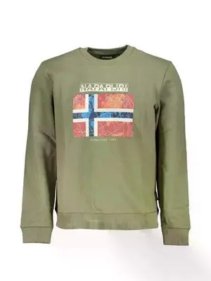 NAPAPIJRI Crew-neck Sweatshirt With Graphic Print - Green
