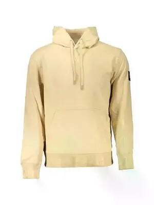Calvin Klein Logo-patch Cotton Hoodie - Yellow