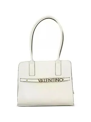 MARIO VALENTINO Logo-lettering Lizard-effect Tote