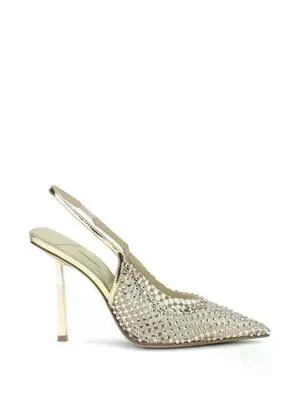 LE SILLA Crystal-embellished Mesh Pumps