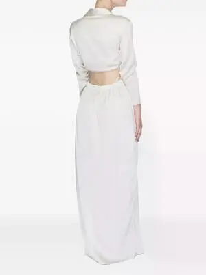 SANDRO FERRONE Wrap-design Maxi Dress