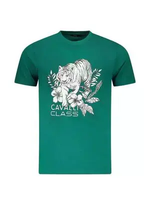 Roberto Cavalli Tiger-print Floral-print T-shirt