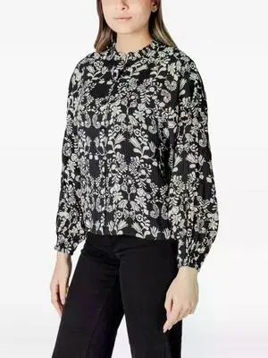 ICHI Floral-print Blouse