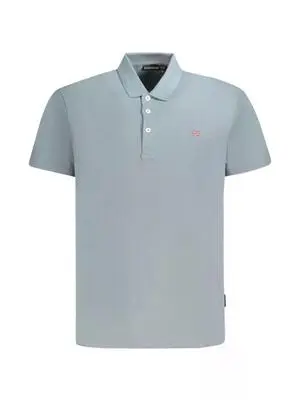 NAPAPIJRI Logo-patch Cotton Polo Shirt - Grey