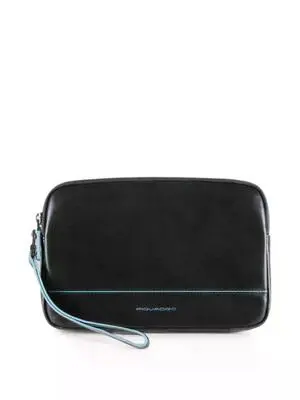 PIQUADRO Leather Wristlet Clutch