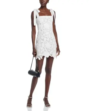 Simkhai Marigolde Embroidered Mini Dress - White