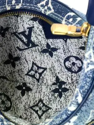 LOUIS VUITTON Loop Handbag Monogram Jacquard Denim - Blue