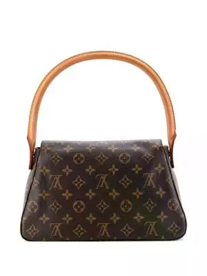 LOUIS VUITTON Looping Handbag Monogram Canvas Mini Satchel