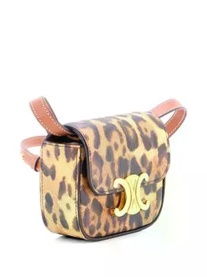 Celine Claude Printed Coated Canvas Mini Shoulder Bag - Multicolour