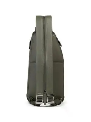 PIQUADRO Leather Convertible Backpack Sling Bag