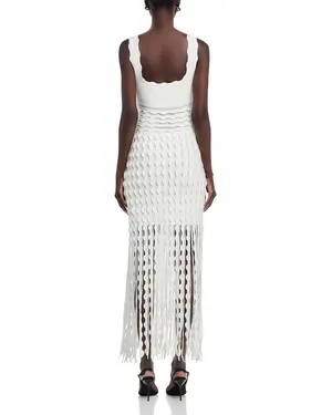 Simkhai Brionne Scalloped Knit Dress