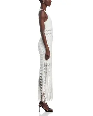 Simkhai Brionne Scalloped Knit Dress