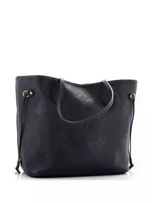 LOUIS VUITTON Neverfull Mm Tote Bag Monogram Empreinte Giant - Black