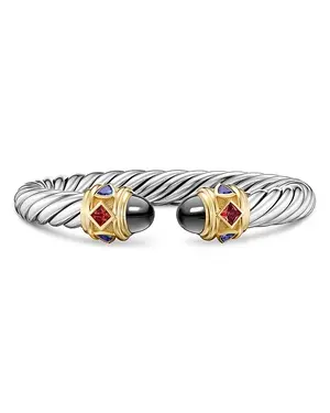 David Yurman Renaissance Cable Flex Bracelet - Silver/hematine