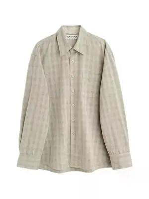 Our Legacy Above Check-pattern Patch-pocket Shirt