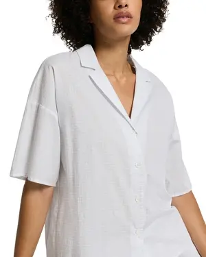 Hanro Sleep & Lounge Woven Button Front Shirt