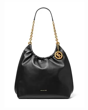 Michael Kors Indie Large Cinched Shoulder Bag - Black