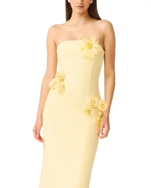 ELLIATT Ilana Floral Applique Midi Dress