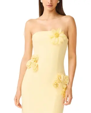 ELLIATT Ilana Floral Applique Midi Dress