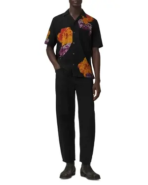ALLSAINTS Nouvelle Short Sleeve Shirt - Jet Black