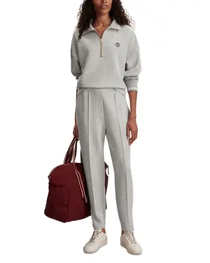 Varley Bertie Half Zip Sweatshirt - Light Grey