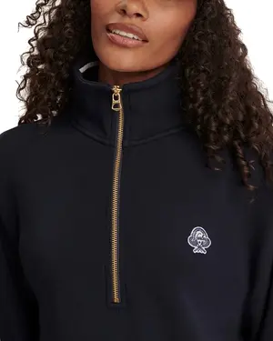 Varley Bertie Half Zip Sweatshirt - Navy