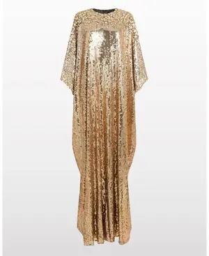 Jenny Packham Fontaine Sequin-embellished Maxi Dress - Bronze