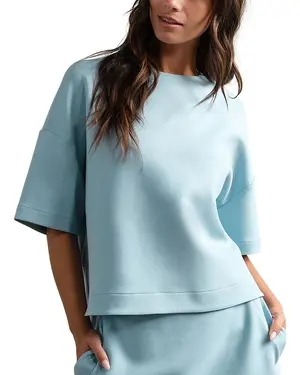 RHONE Relaxed Fit Short Sleeve Tee - Pool Blue