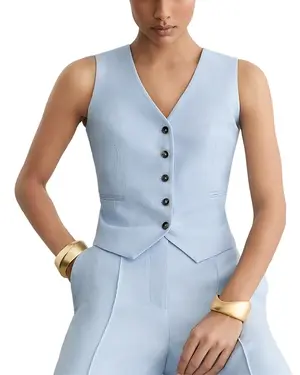REISS V Neck Waistcoat