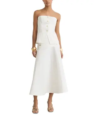 REISS Riley Midi Skirt