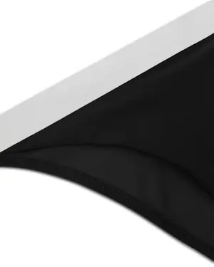 REISS Abby Color Blocked Bikini Bottom - Black/ivory