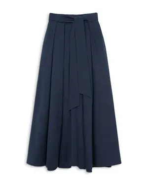 REISS Simone Maxi Skirt With Tie Detail