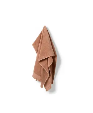 PIGLET IN BED Fringe Edge Hand Towel Sand Shell